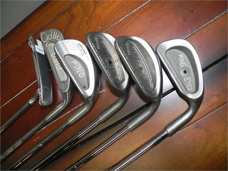 Transitional Design Online Auctions - Ping Golf Clubs / Eye 2 Irons ...