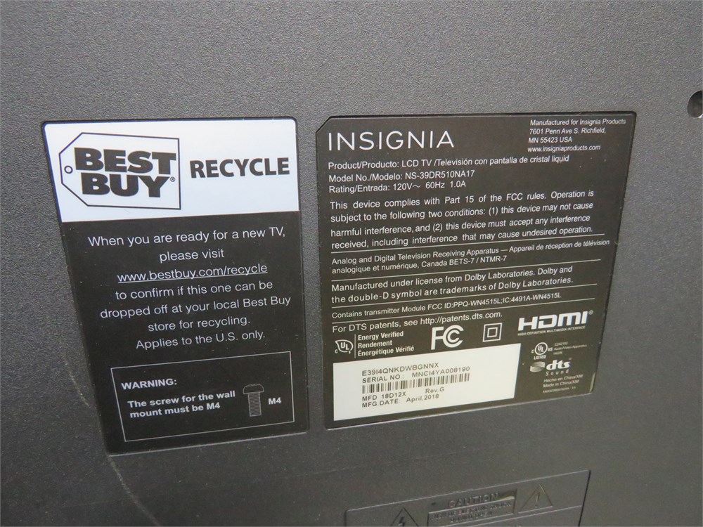 Transitional Design Online Auctions - INSIGNIA 39" Roku TV