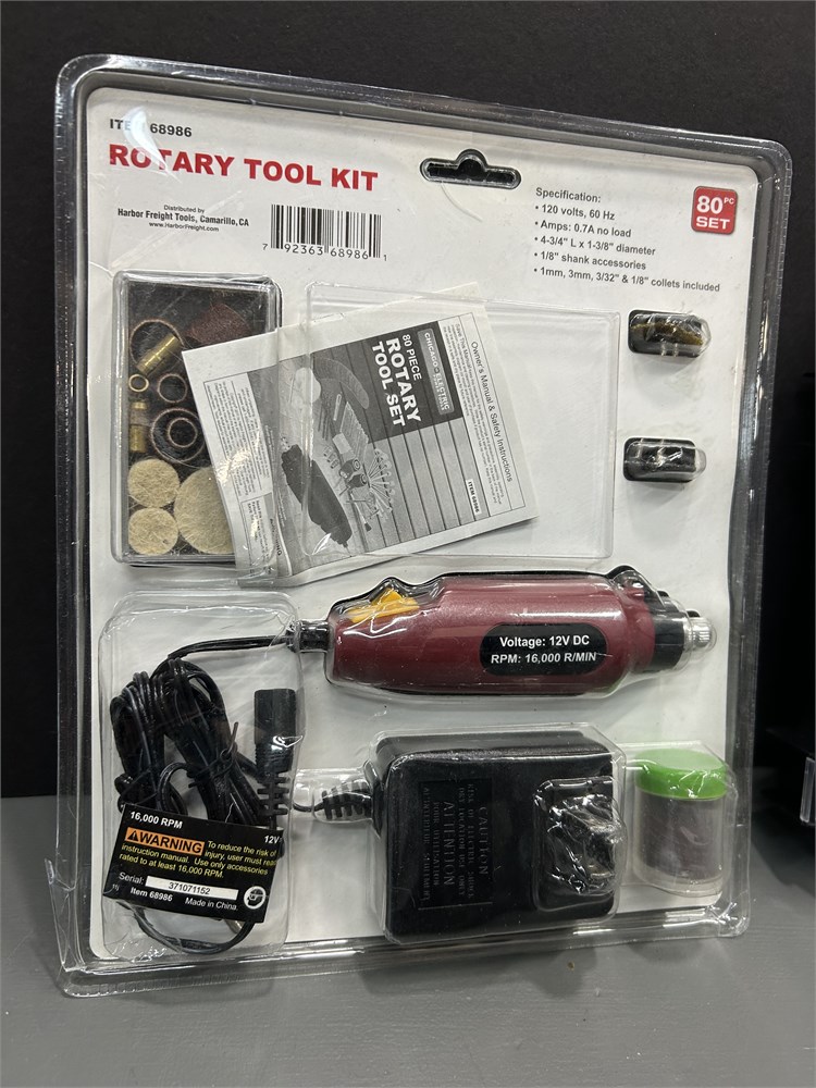 Transitional Design Online Auctions - New Tool Kit / Rotary Tool ...