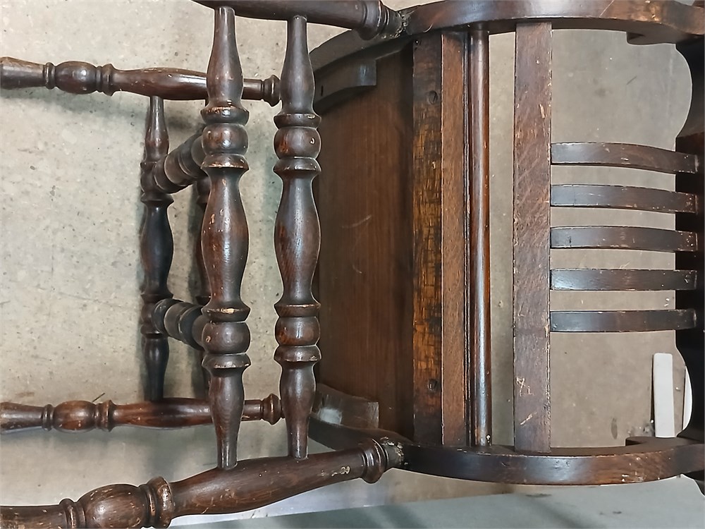 Transitional Design Online Auctions - Antique Victorian Bustle Chair ...