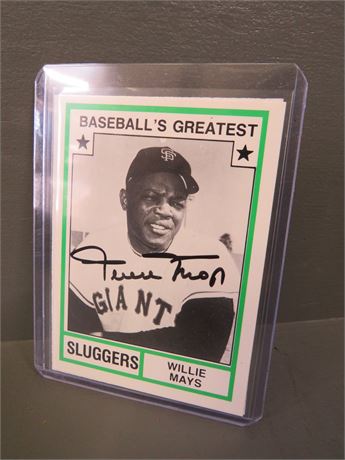 Transitional Design Online Auctions - 1982 WILLIE MAYS Signed TCMA ...
