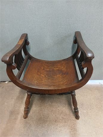 Transitional Design Online Auctions - Antique Victorian Bustle Chair ...