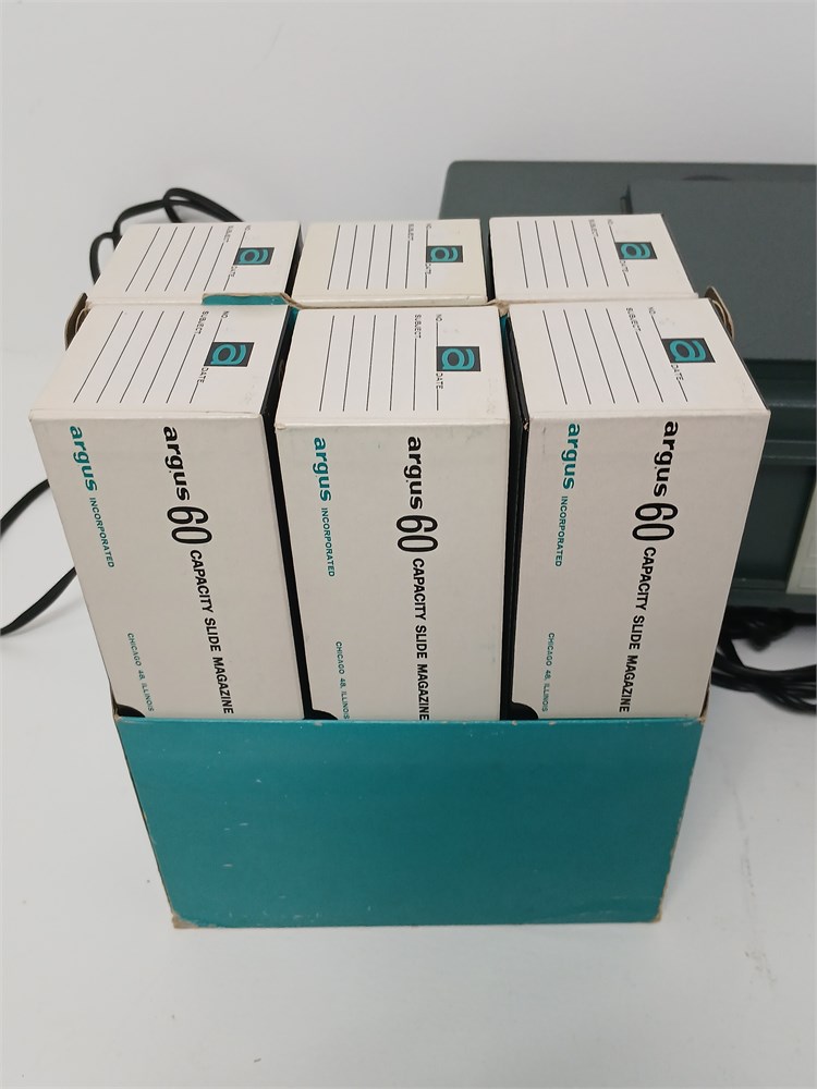 Transitional Design Online Auctions - Argus Automatic Slide Projectors ...