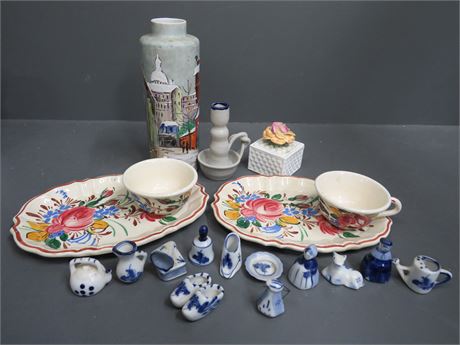 Transitional Design Online Auctions - Hand Painted Pottery // Delft ...