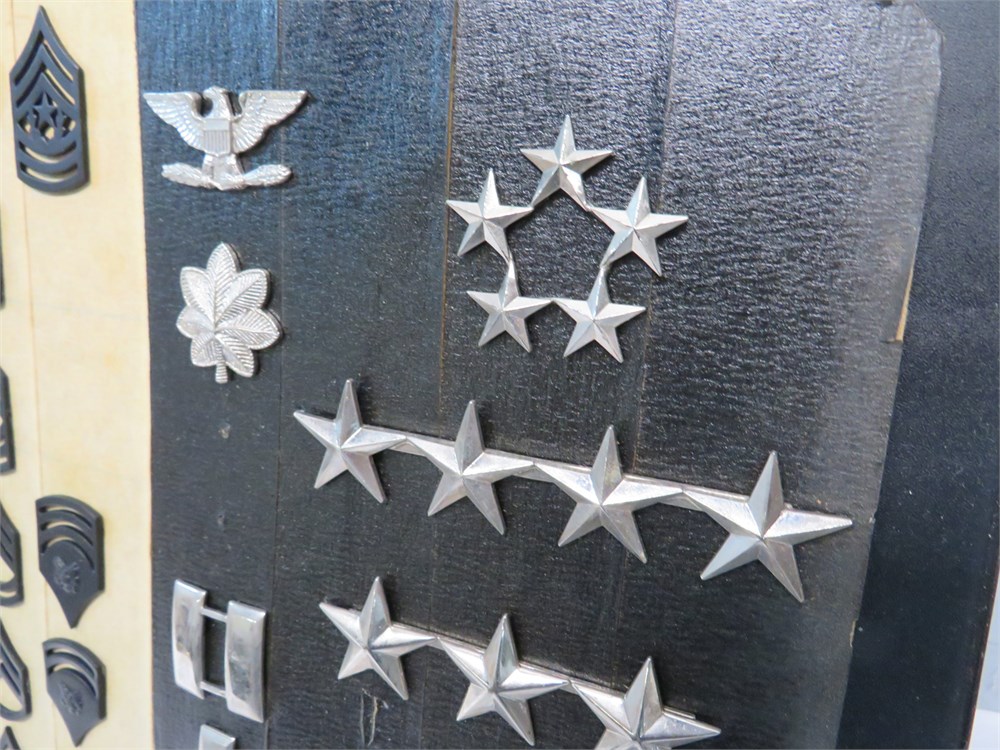 Transitional Design Online Auctions - U.S. Army Rank Insignia Lapel Pin Collection