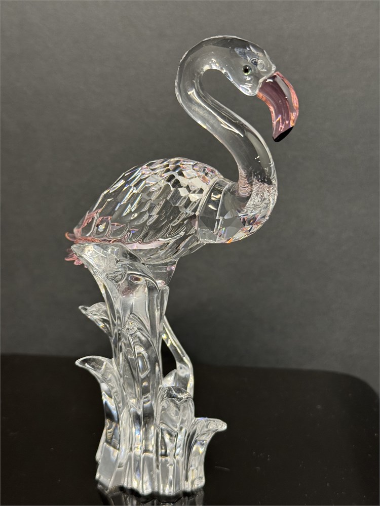 Transitional Design Online Auctions - Swarovski Crystal Flamingo with ...