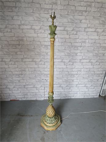 Transitional Design Online Auctions - Floor Lamp Pineapple Post