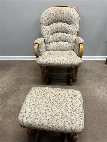 Transitional Design Online Auctions - Rocker / footstool