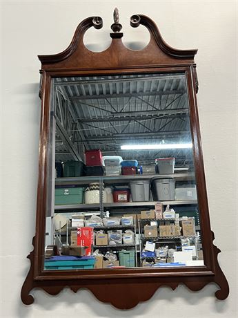 Transitional Design Online Auctions - Mirror with Finial