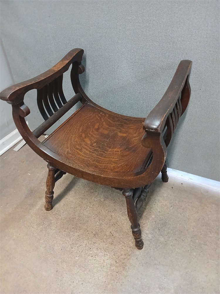 Transitional Design Online Auctions - Antique Victorian Bustle Chair ...