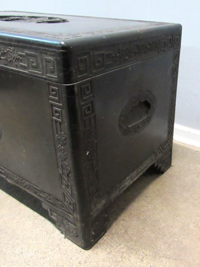 Transitional Design Online Auctions - J. L. George Chinese Carved Cedar ...