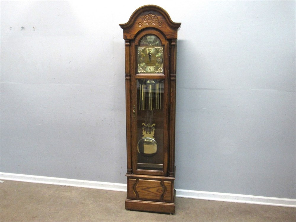 Transitional Design Online Auctions - Howard Miller Grandfather Clock ...