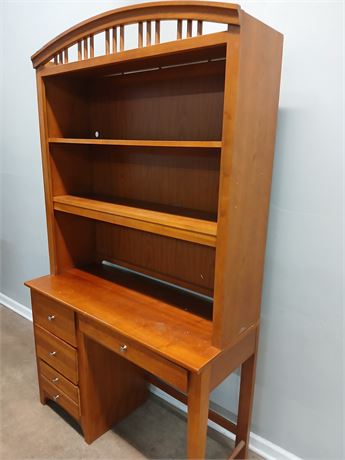 Transitional Design Online Auctions - Computer Desk with Hutch ...