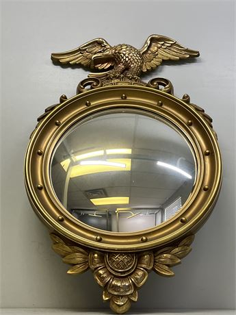 Transitional Design Online Auctions - Eagle/Federal Style/ Round Mirror