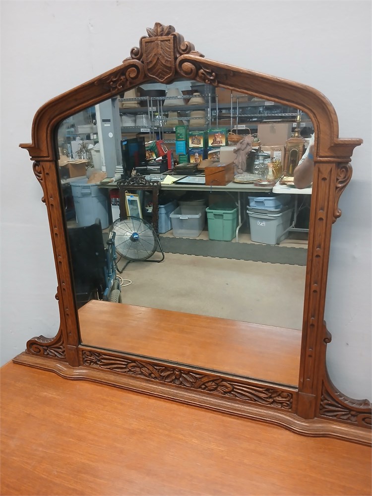 Transitional Design Online Auctions - Antique Limbert Gothic Carved Oak ...