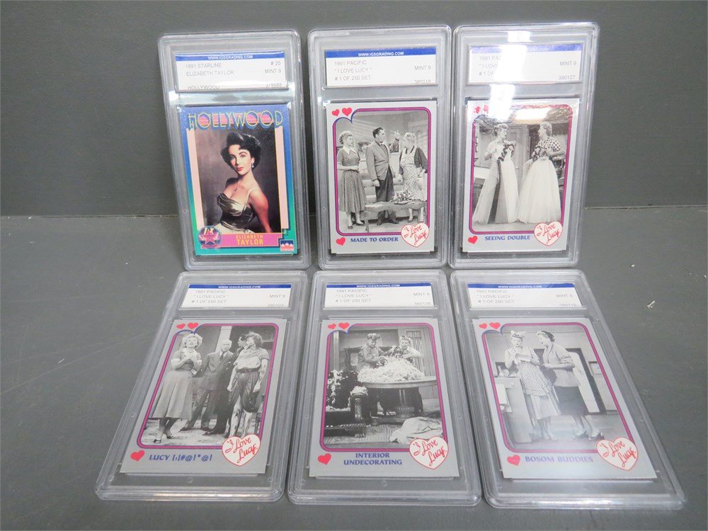 Transitional Design Online Auctions - 1991 Graded I Love Lucy / Elizabeth Taylor Trading Cards