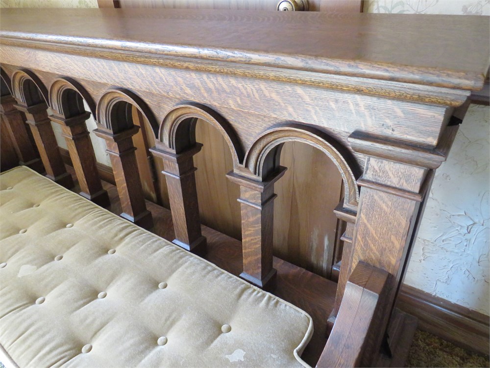 Transitional Design Online Auctions - Vintage Communion Rail / Prayer ...