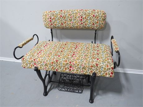 Transitional Design Online Auctions - New Royal Treadle Base Bench