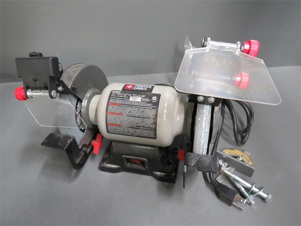 Transitional Design Online Auctions - PORTER CABLE Bench Grinder