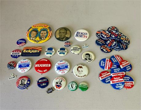 Transitional Design Online Auctions - Vintage Political Buttons