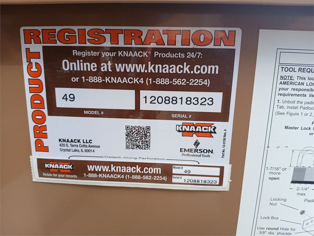 Transitional Design Online Auctions - Knaack 49 Jobmaster Rolling Work ...