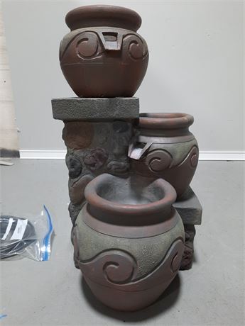 Transitional Design Online Auctions - Three Pot Water Fountain