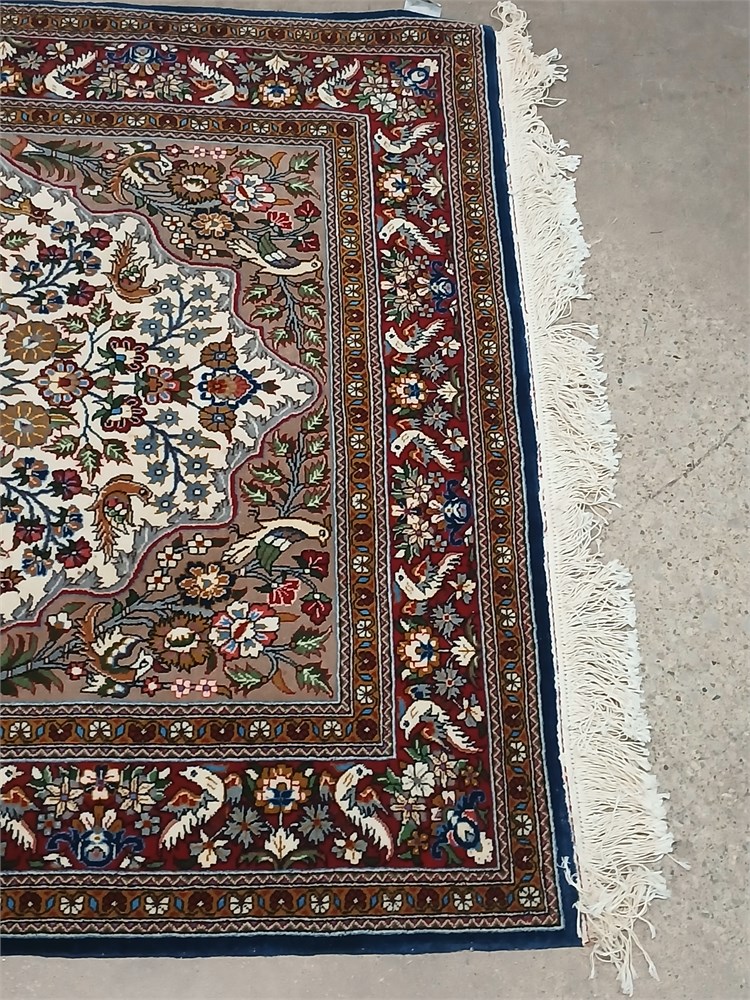 Transitional Design Online Auctions - Karastan Style Floral Kirman Area rug