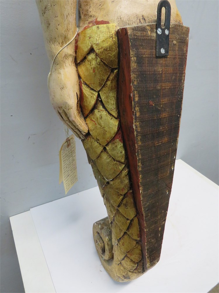 Transitional Design Online Auctions - Ship Figurehead Carved Mermaid ...