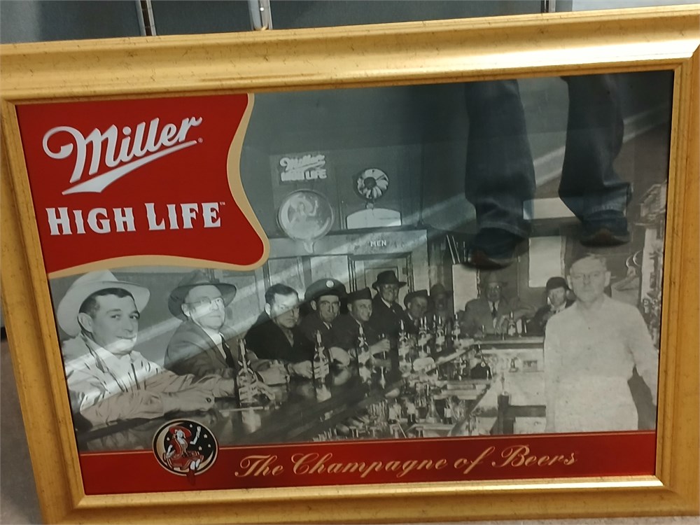 Transitional Design Online Auctions - Miller High Life beer advertising ...