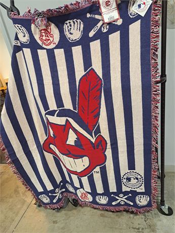 Transitional Design Online Auctions - Cleveland Indians Blanket/Rug
