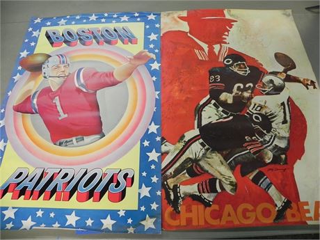 Transitional Design Online Auctions - NFL Football Posters / 1968 & 1970