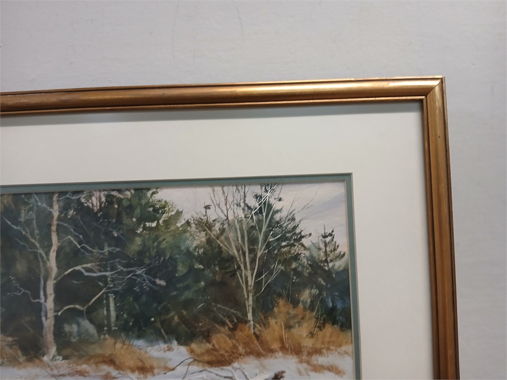 Transitional Design Online Auctions - Signed Original Watercolor "C ...