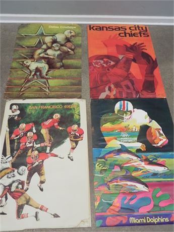 Transitional Design Online Auctions - NFL Football Posters / 1968 & 1970