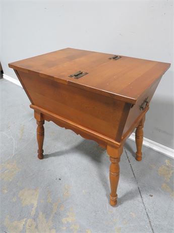 Transitional Design Online Auctions - Colonial Dough Box Table