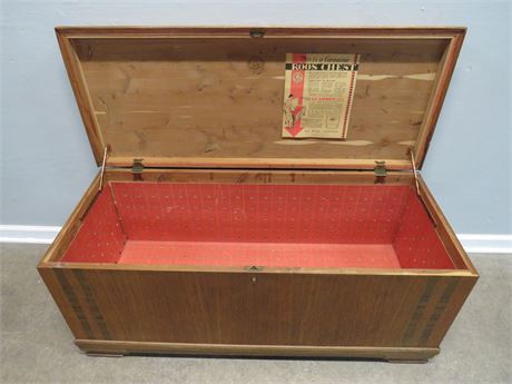 Transitional Design Online Auctions - ED. ROOS Cedar Chest