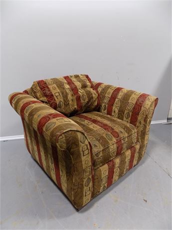 Transitional Design Online Auctions - Overstuffed Arm Chair