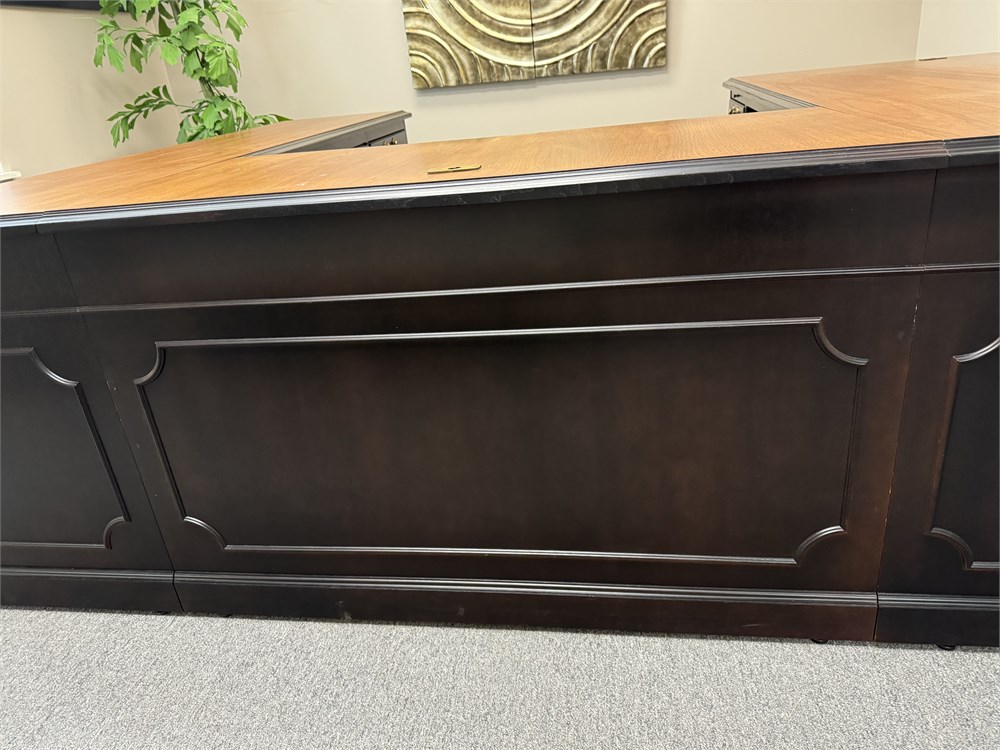 Transitional Design Online Auctions - Desk - Kimball Executive Wrap Around