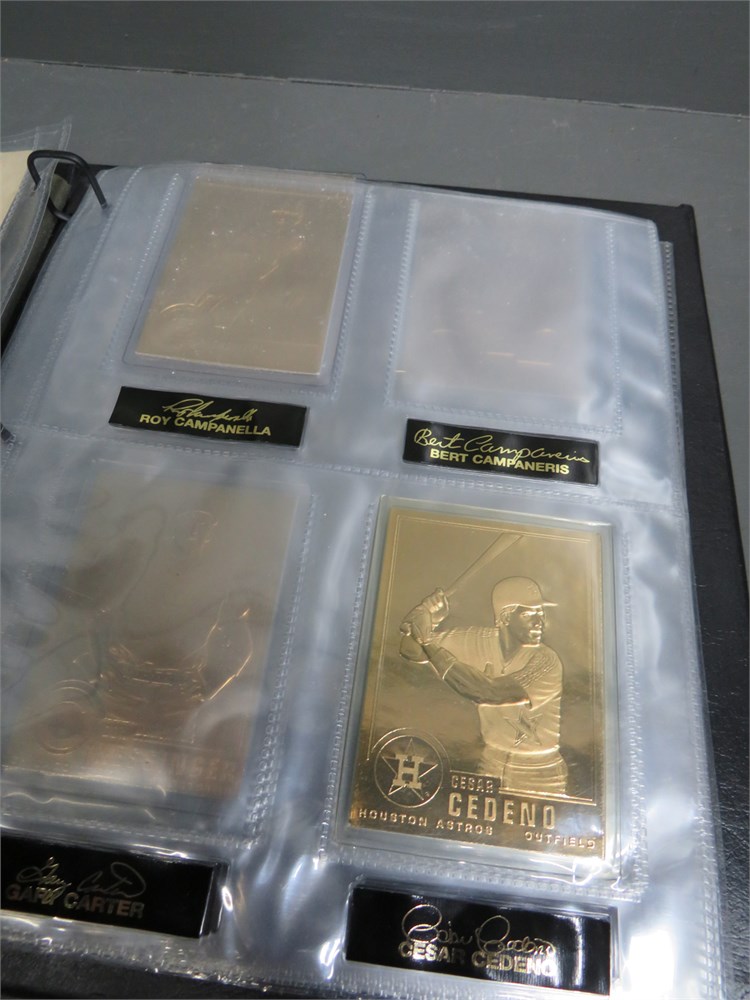 Transitional Design Online Auctions - 24 KT Gold Baseball Cards ...