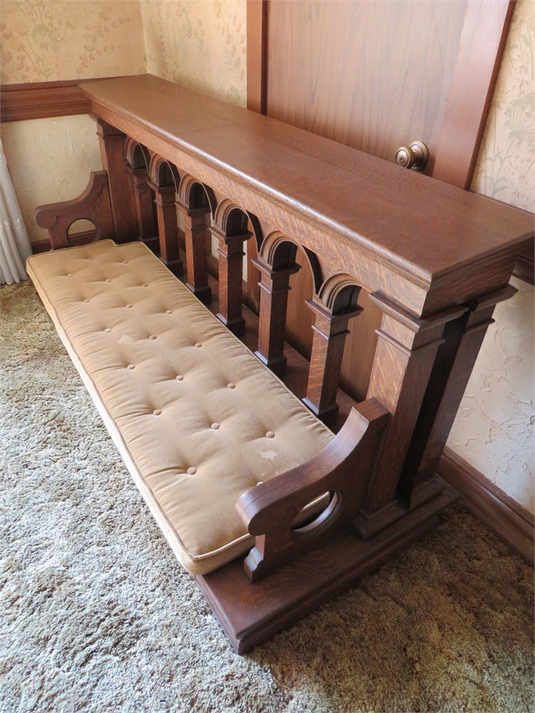 Transitional Design Online Auctions - Vintage Communion Rail / Prayer ...