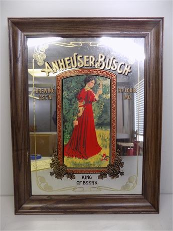 Transitional Design Online Auctions - Anheuser-Busch Mirror