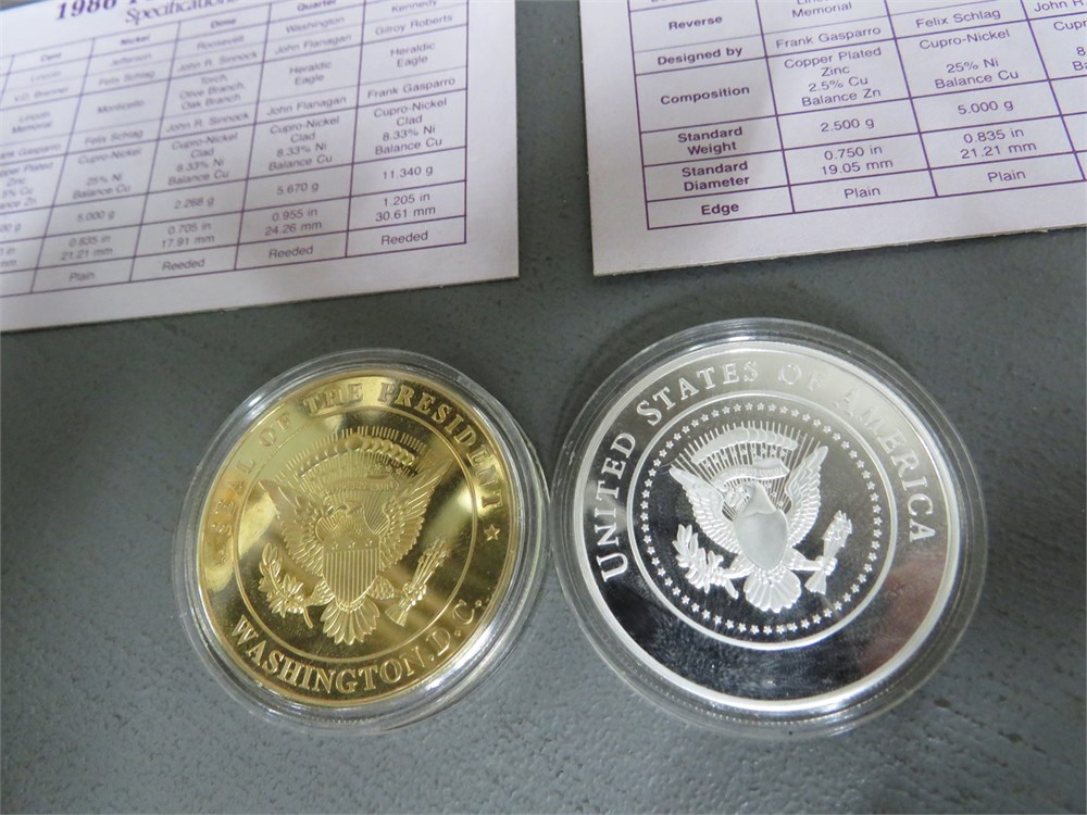 Transitional Design Online Auctions - 1986 United States Coin Proof Set ...