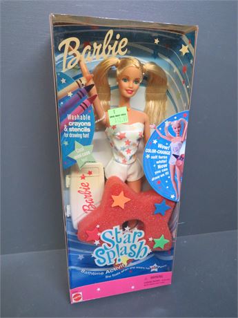 Transitional Design Online Auctions - 2000 Star Splash Barbie Doll