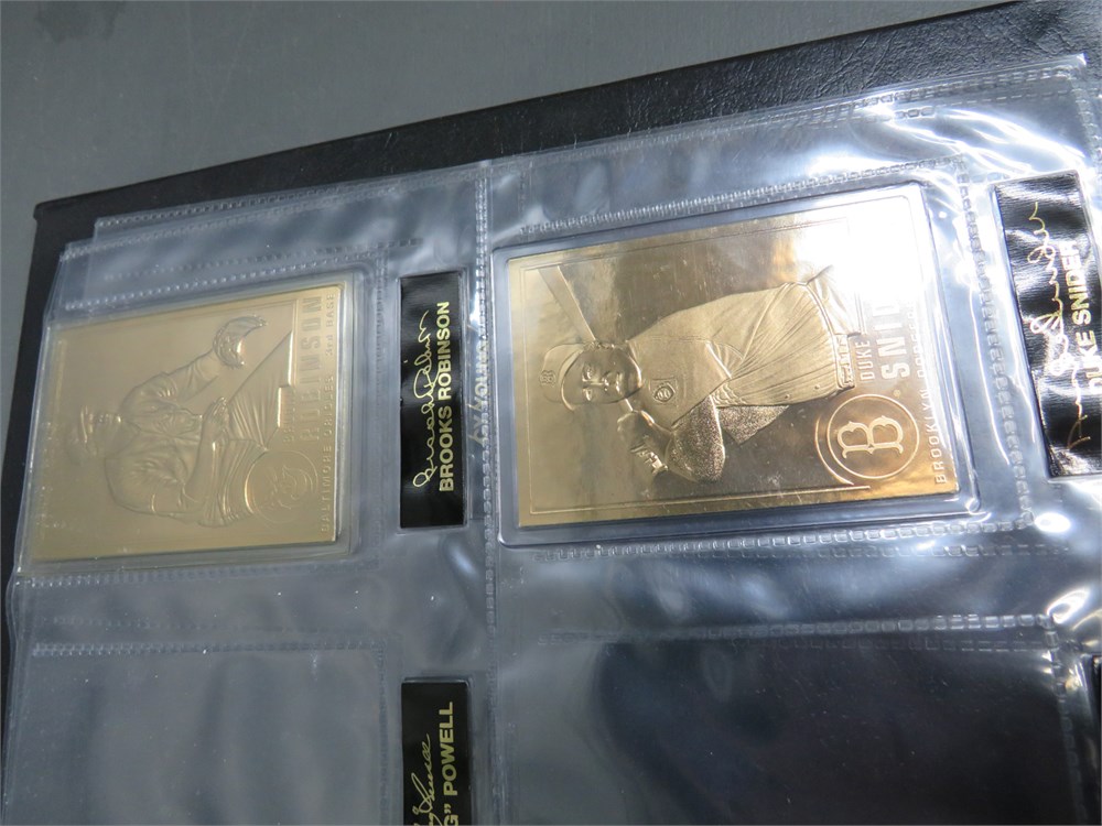 Transitional Design Online Auctions - 24 KT Gold Baseball Cards ...