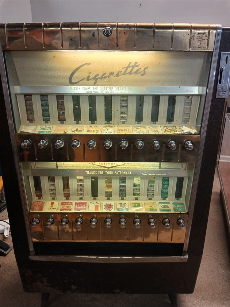 Transitional Design Online Auctions - Working Cigarette Vending Machine ...