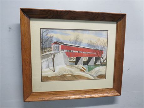 Transitional Design Online Auctions - ROBECKER Watercolor Painting