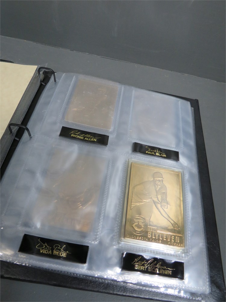 Transitional Design Online Auctions - 24 KT Gold Baseball Cards ...