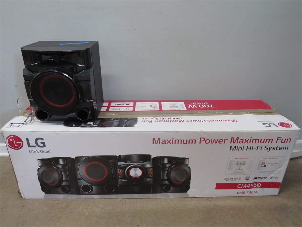Transitional Design Online Auctions - LG CM4550 Mini Hi-Fi Sound System