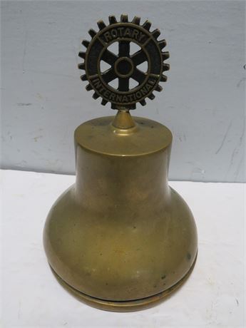Transitional Design Online Auctions - International Rotary Club Brass Bell