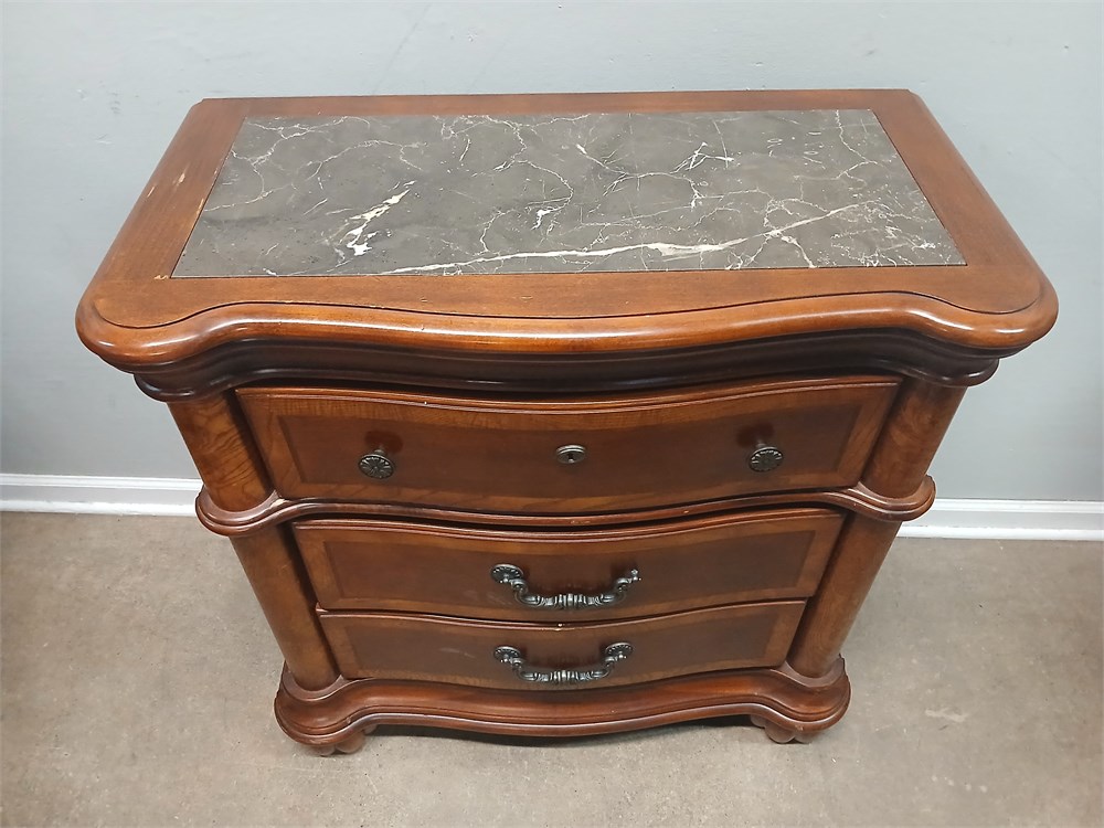 Transitional Design Online Auctions - Traditional Bed Side Table