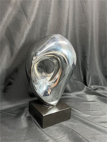 Transitional Design Online Auctions - Modern Chrome Sculpture